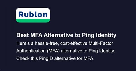 Best Ping Identity Mfa Alternative Rublon