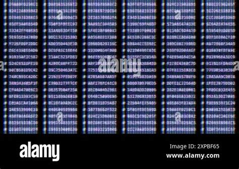 Dynamic Animation Of Endless Numbers Scrolling With Glow Effect 4k