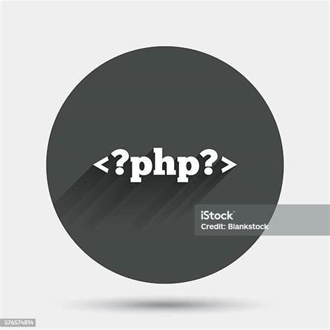 php signe icône symbole de langage de programmation vecteurs libres de