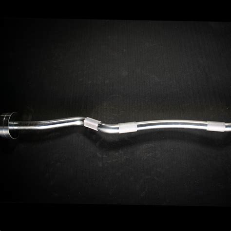 5 Hard Chrome Curl Bar Muscle D Fitness Ergonomic Angled Plate Lo