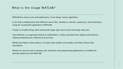 PPT MATLAB Definition Usage Pros And Cons PowerPoint Presentation