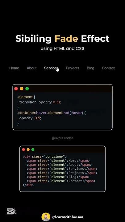 sibling fade effect using html and css hover effect on siblings pro