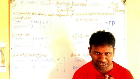 algebraic expressions and identities in kannada youtube