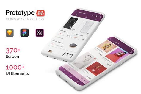 Prototype 86 Template For Android An Ui Kit Template By App For Mobile And Website Ui Kit