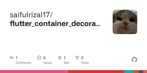Github Saifulrizal17fluttercontainerdecoration