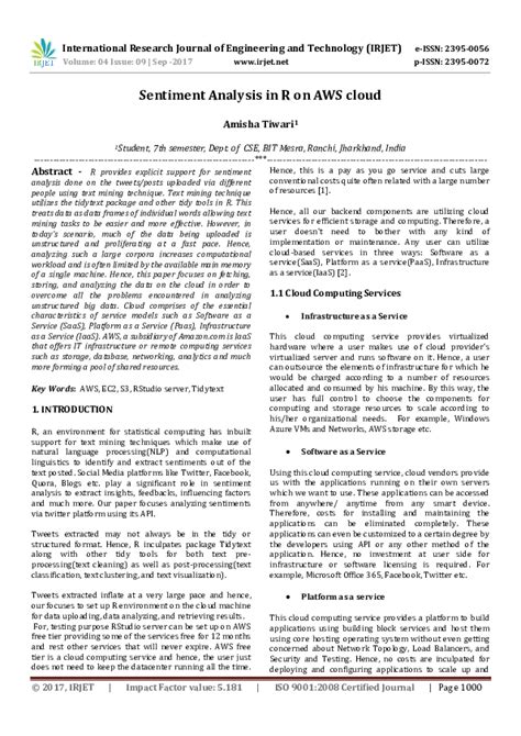 pdf sentiment analysis in r on aws cloud irjet journal