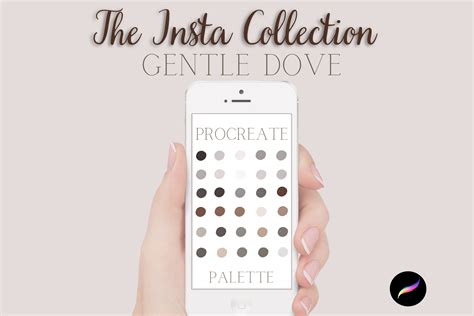 Procreate Instagram Colour Palette Dove Graphic By Mini Trezò Design · Creative Fabrica
