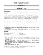 PHYS 51 1 Exer 6 Revised 2ndSem AY 2020 2021 Converted Docx PHYS 51 1 Elements Of Physics