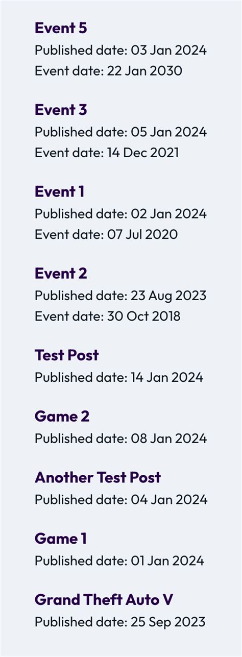 Non Empty Events Sorted By Event Date And Other Posts Below In Bricks Brickslabs