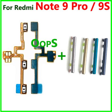 power volume button flex for xiaomi redmi note 9 pro 9s on off out side