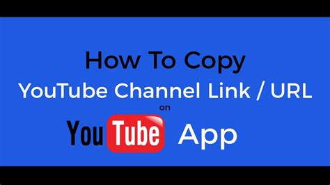 How To Copy YouTube Channel Link On YouTube App YouTube