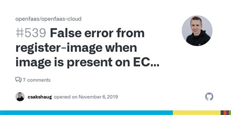 False Error From Register Image When Image Is Present On Ecr Already