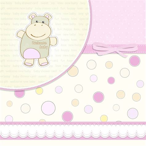 ظهرت لعبة فرس النهر على بطاقة إعلان طفلة مرحة المتجه صغير الحد الأدنى فرح Png والمتجهات