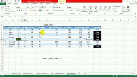How To Insert Rows And Columns In Excel Shortcut Commands Excel Excelformula Youtube