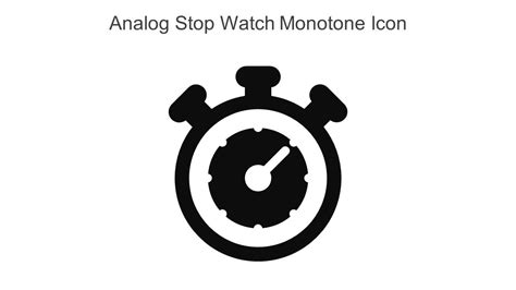 Analog Stop Watch Monotone Icon In Powerpoint Pptx Png And Editable Eps Format PPT Sample