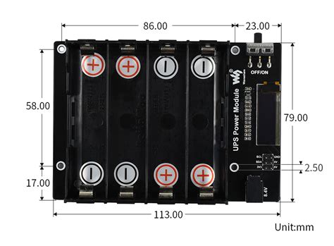 Υπολογιστές Accessories Waveshare Uninterruptible Power Supply Ups Module For Jetson Nano
