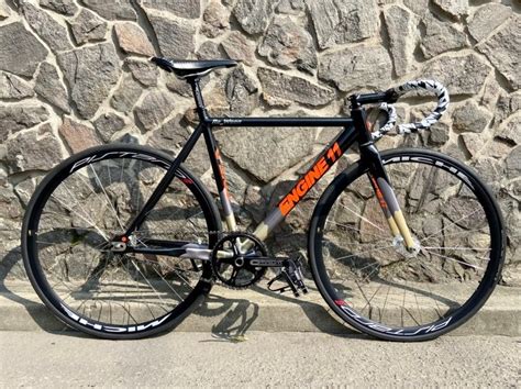 엔진11 크릿디 트랙 블랙 오렌지 프레임셋 미케 피스타드 트랙 휠셋 스램 옴니움 트랙 크랭크셋 시마노 프로 Plt 탐슨 컴포넌트 커스텀 픽시 바이크 리뷰 Engine11