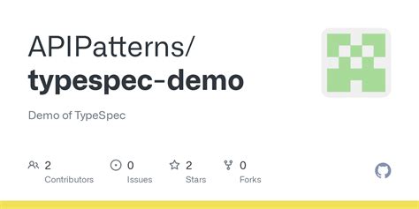Github Apipatternstypespec Demo Demo Of Typespec