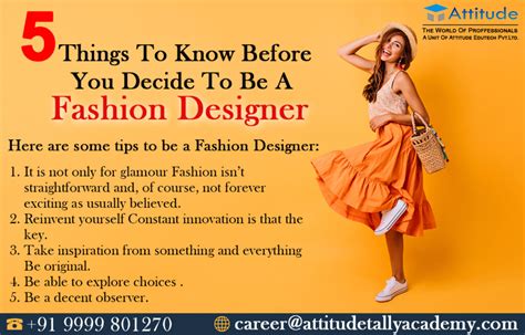 5 Things To Know Before You Decide To Be A Fashion Designer
