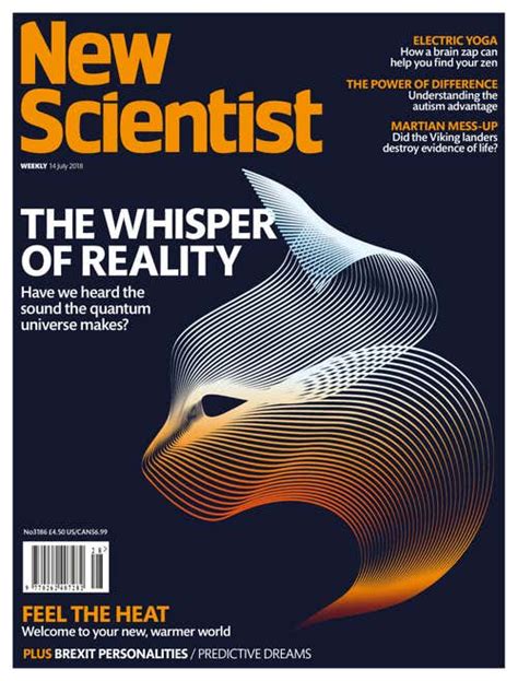 Issue 3186 Magazine Cover Date 14 July 2018 New Scientist