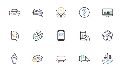 점 메시지 아래로 스크롤하고 웹 사이트 인쇄에 대 한 천연 린넨 라인 아이콘 디자인을 위해 벡터 전화에 대한 스톡 벡터 아트 및