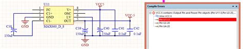 ad14编译错误：vcc 5 contains output pin and power pin objects 百度知道