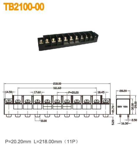 V Plastic Barrier Terminal Block Connectors Pin Barrier Strips A