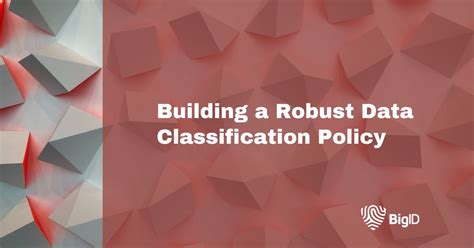 Building A Robust Data Classification Policy Bigid