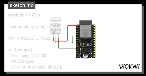 Workshop2 Dht22 Wokwi Esp32 Stm32 Arduino Simulator
