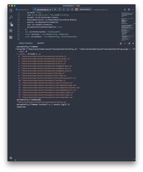 Can T Run Foreach And Console Log On Arrays In Debug Console Issue Microsoft Vscode