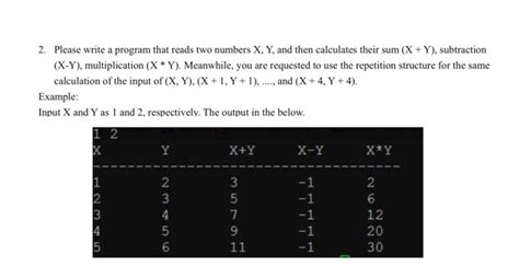 Solved 2 Please Write A Program That Reads Two Numbers X