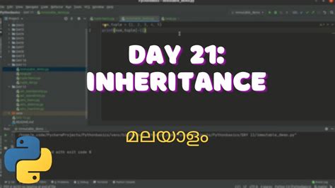 Day 21 Inheritance In Python Malayalam Youtube