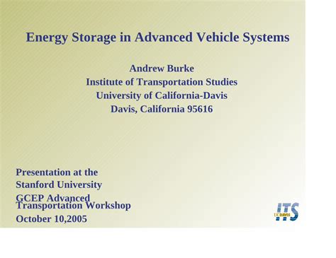 Pdf Energy Storage In Advanced Vehicle Systems Dokumen Tips