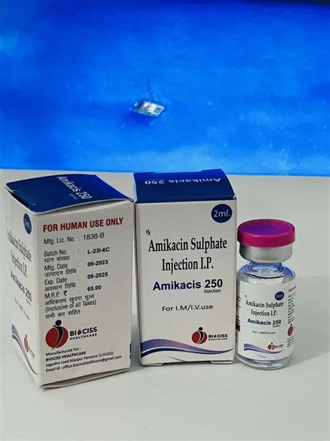 Amikacin 250 Injection At Rs 12 Piece Amikacin Injections In Bilaspur