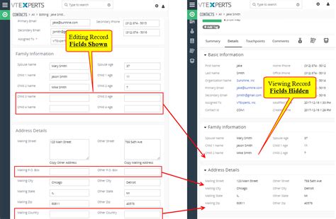 VTiger Hide Empty Blank Fields Extension For VTiger