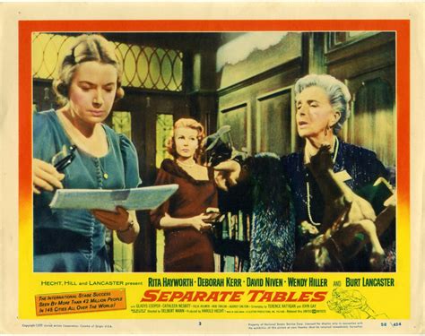First Friday Film Separate Tables Nr 1958 Fort Smith Public Library
