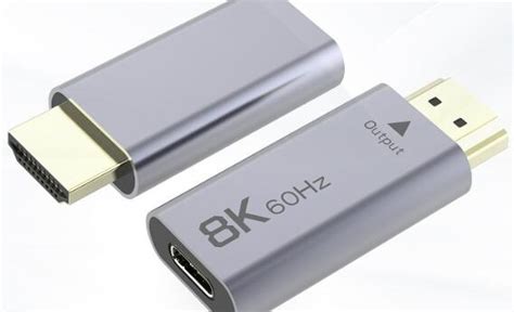 USB C Female Input To HDMI A Male Output 8K Adapter