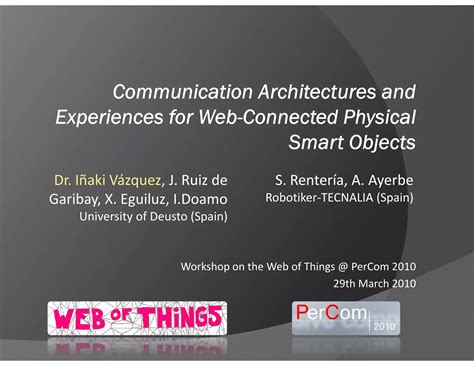 Architectures For The Internet Of Things Ppt