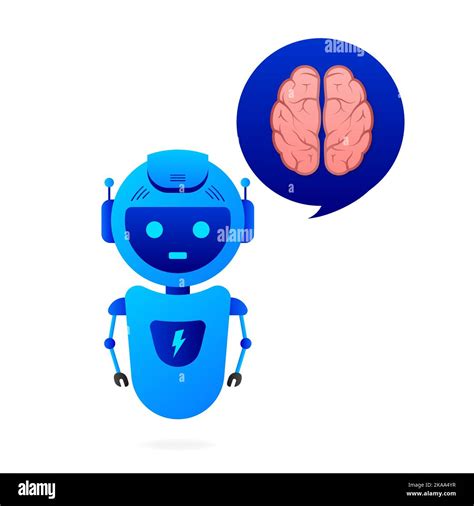 Machine Learning Algorithm Artificial Intelligence Flat Line Vector