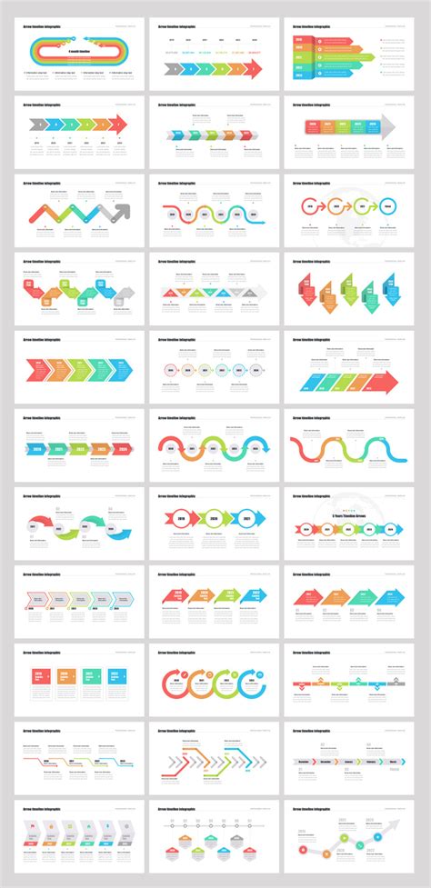 Timeline Arrows Templates For PowerPoint Template