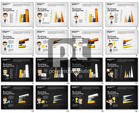 Bar Graphs With Character Data Driven Presentation Template For