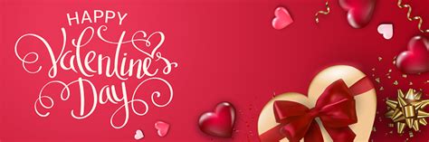 선물 상자 볼륨 하트와 활 해피 발렌타인 데이 배경 필기 Letteting 축제 배너 포스터 벡터 2월에 대한 스톡 벡터 아트 및 기타 이미지 Istock