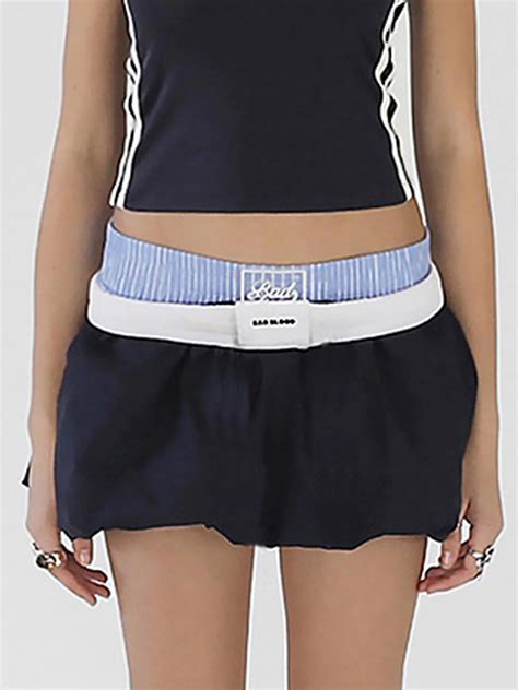 Plain Mini Skirt Kollyy