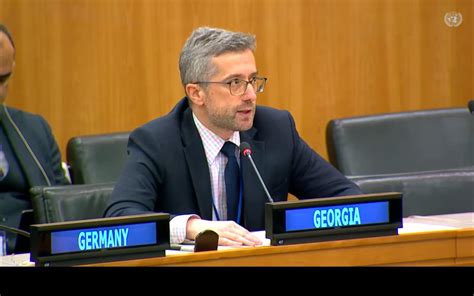 გაერო ში საქართველოს მუდმივი წარმომადგენლის მოადგილე დავით აბესაძე გაერო ს გენერალური ასამბლეის