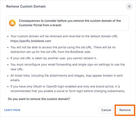 How To Remove Custom Domain
