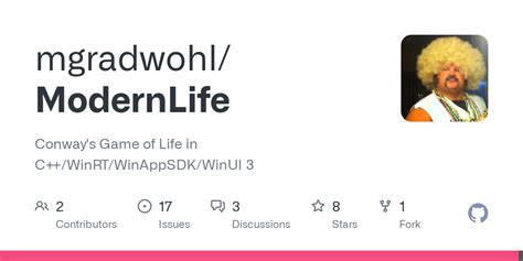 Github Mgradwohl Modernlife Conway S Game Of Life In C Winrt Winappsdk Winui