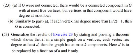 Solved A If G Were Not Connected There Would Be A Chegg Com