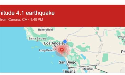41 Magnitude Earthquake Hits Near Corona On Wednesday Newsbreak