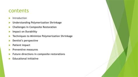 Polymerization Shrinkage In Composite Restorationpptx