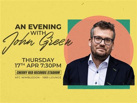 John Green Logo Sold Out 2nd Show John Green W Vidya Krishnan